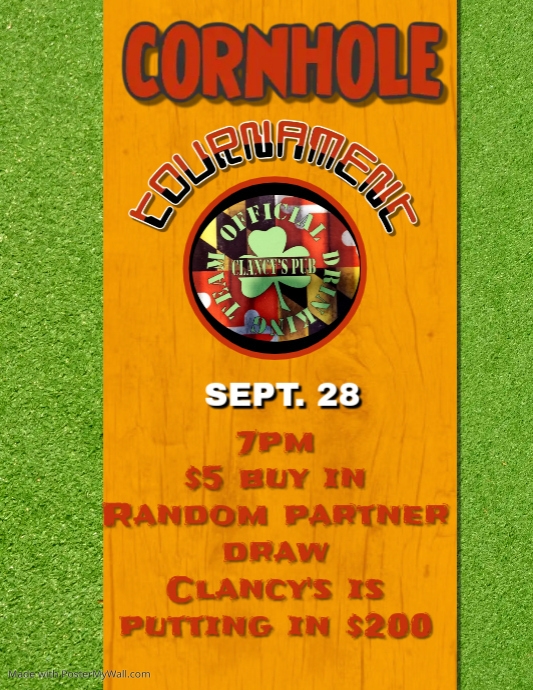 Copy of Cornhole Tournament Bean Bag Toss Event Flyer | PosterMyWall