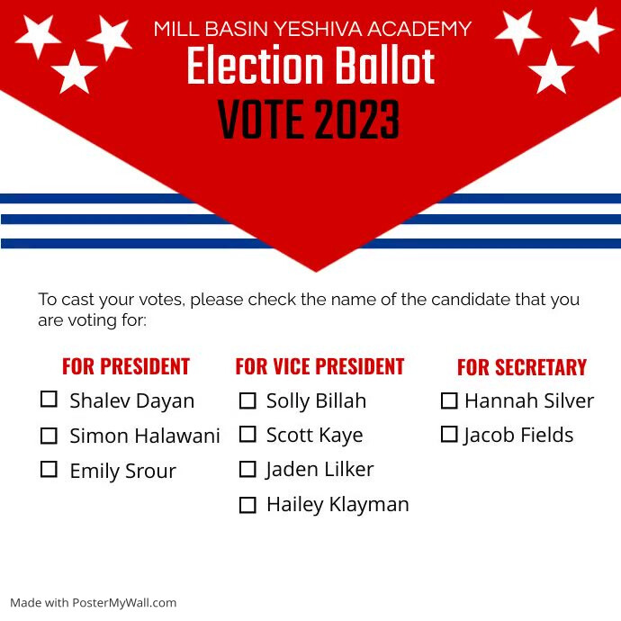 High School Elections for Class President IG | PosterMyWall