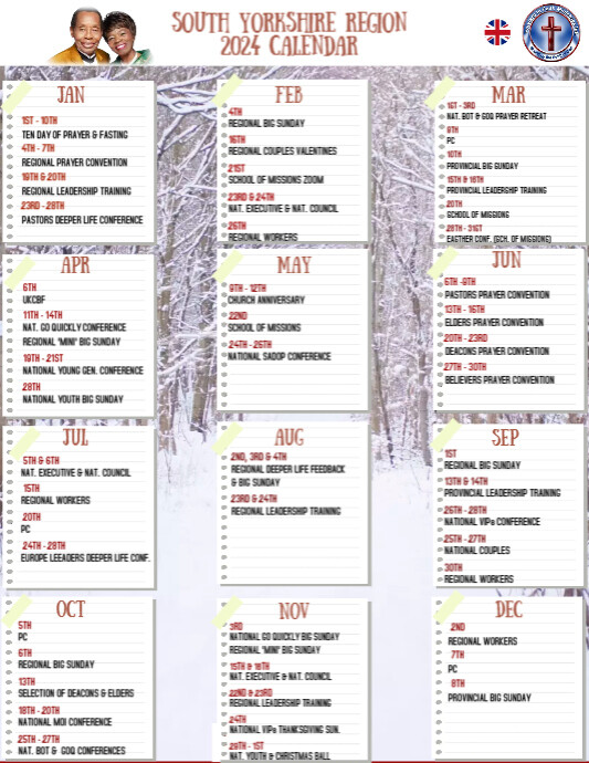 Copy of Winter Events Schedule Poster Template (2) | PosterMyWall