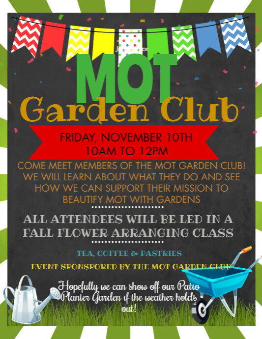 MOT Garden Club | PosterMyWall