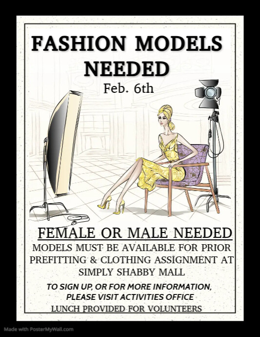 FASHION MODELS WANTED | PosterMyWall