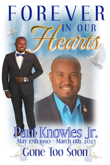 Dove & floral Funeral template (3) | PosterMyWall