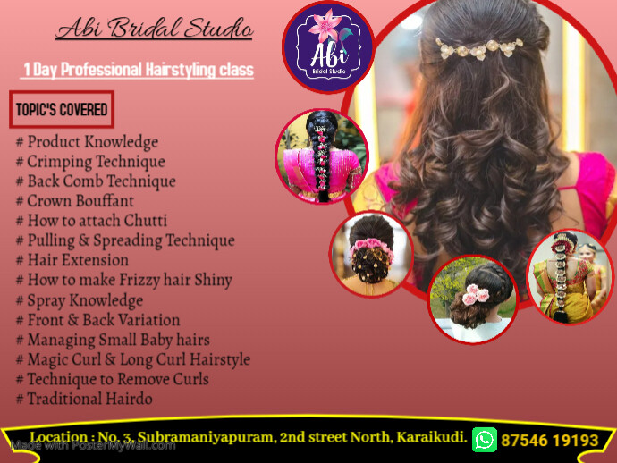 Hairstyle Class | PosterMyWall