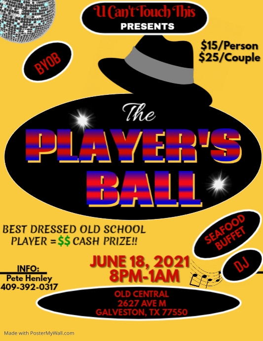 Copy of Players Ball | PosterMyWall