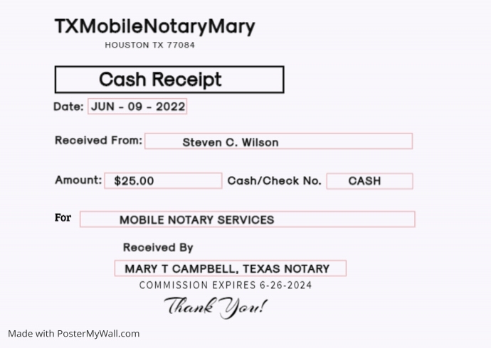 Copy of Copy of Cash Receipt Voucher | PosterMyWall