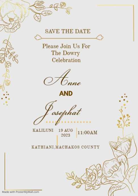 wedding invitation | PosterMyWall
