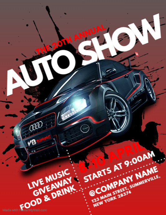 Auto Show Flyer | PosterMyWall