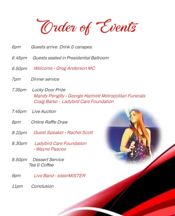 Gala Dinner Programme (Inside Right) | PosterMyWall