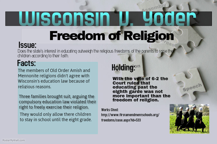 Wisconsin V Yoder | PosterMyWall