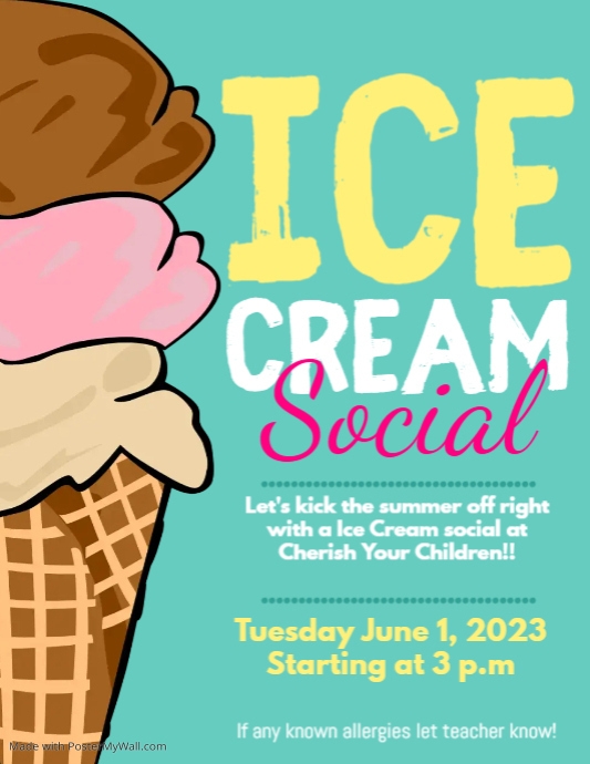 Ice Cream Social | PosterMyWall