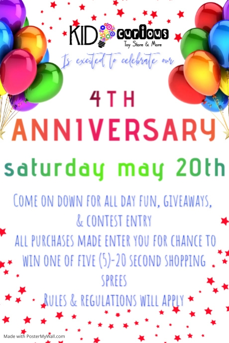 3rd anniversary poster | PosterMyWall