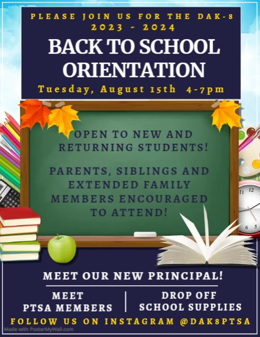 Copy of Back to School Orientation - English 23-24 | PosterMyWall