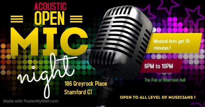 Copy of OPEN MIC NIGHT BANNER | PosterMyWall