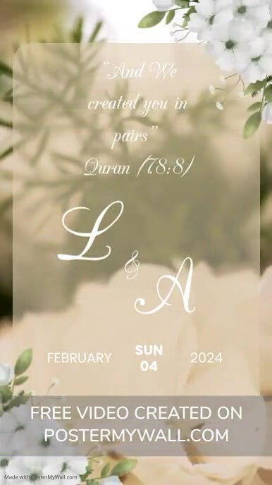 Copy of for reception ppl wedding invitation template (1) | PosterMyWall