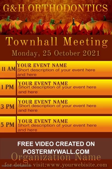 Copy of September Upcoming Events Video Calendar | PosterMyWall