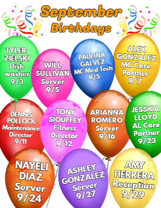 Copy of Sept Birthdays 2023 | PosterMyWall