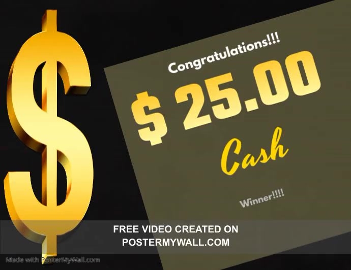 Contest Giveaway cash FLYER | PosterMyWall