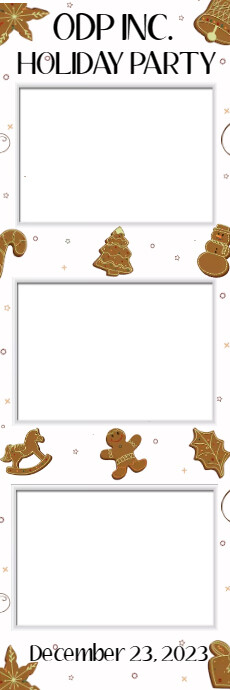Gingerbread photo booth Template | PosterMyWall