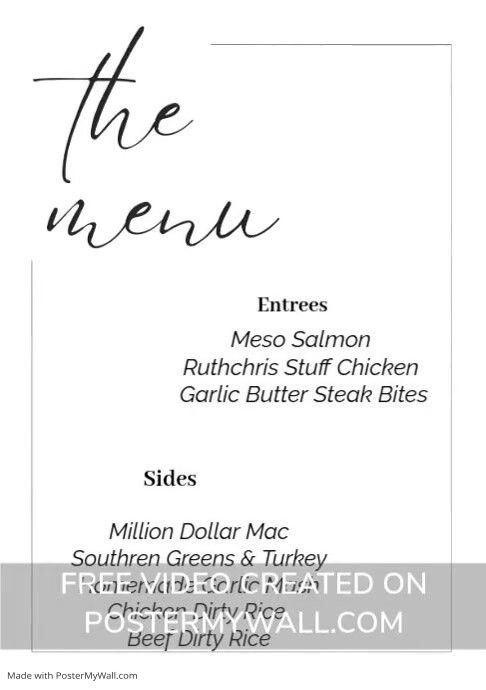 Menus | PosterMyWall