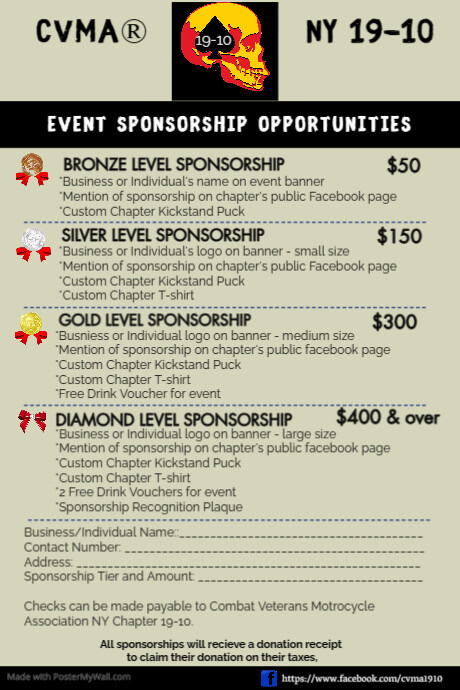 Sky Blue Event Sponsorship Poster | PosterMyWall