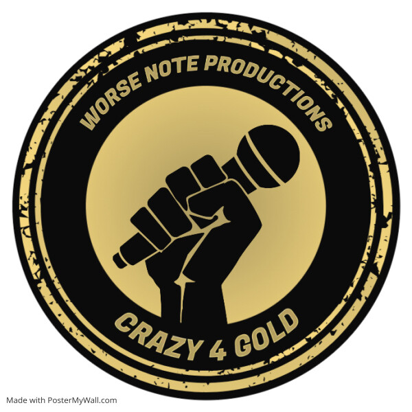 Mic Microphone Circle Gold Transparent Logo | PosterMyWall