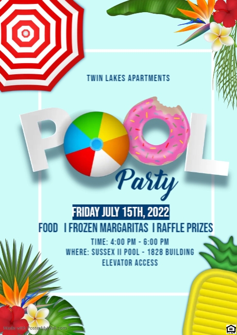 Pool Club Party | PosterMyWall