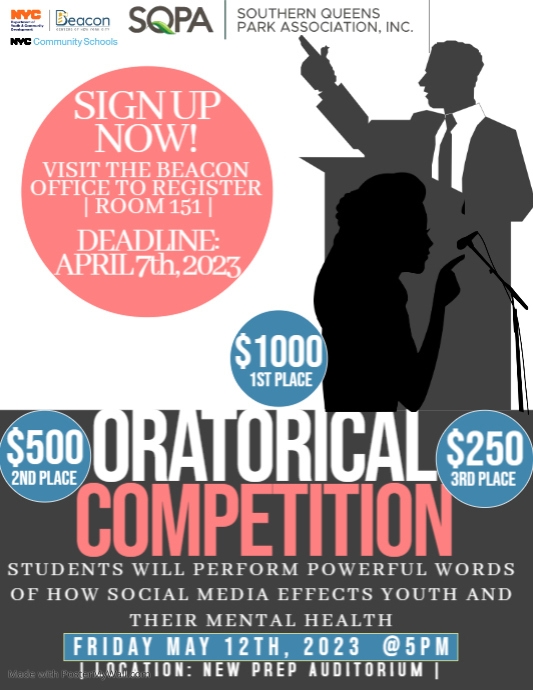 ORATORICAL COMPETITION | PosterMyWall