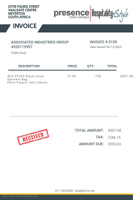 Modern Work Digital Invoice | PosterMyWall