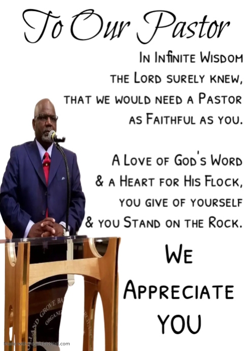 Pastor Appreciation | PosterMyWall