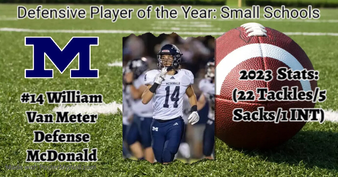 Copy of DPOY SMALL SCHOOLS WINNER | PosterMyWall
