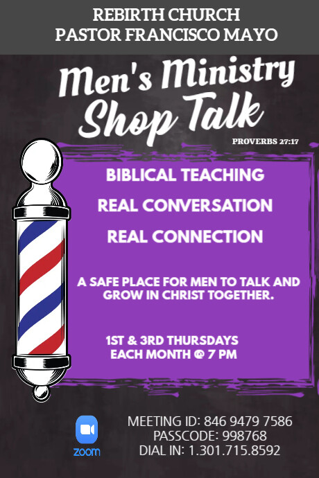 Barber Shop Reopening poster after Covid | PosterMyWall