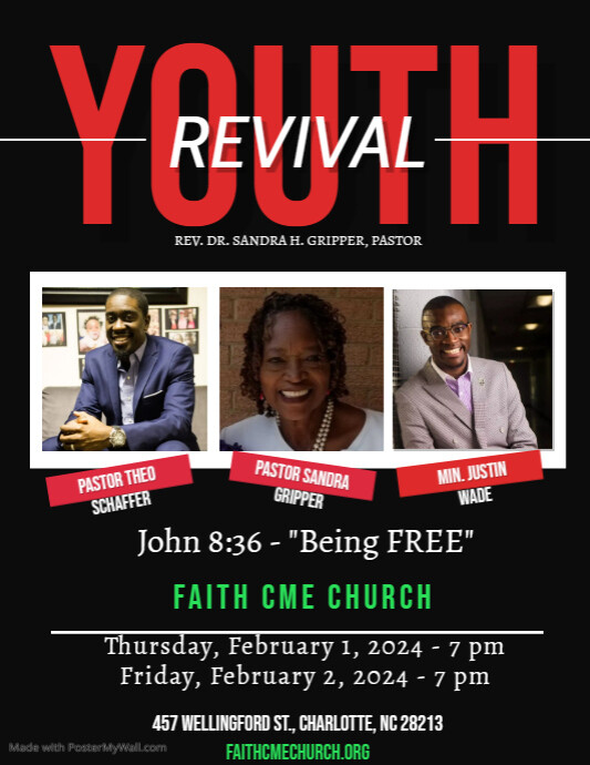 Church Youth Revival Event Flyer Template | PosterMyWall