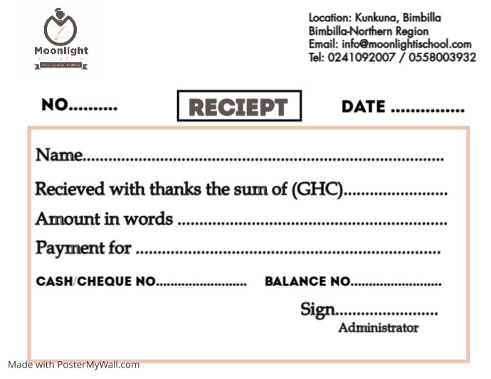 Receipt | PosterMyWall