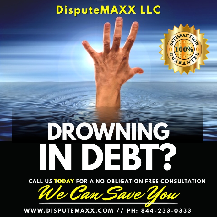 Copy of Drowning In Debt Poster | PosterMyWall