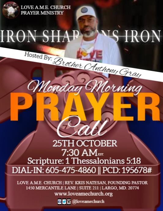 Copy of 102521 Monday Morning Prayer Call | PosterMyWall