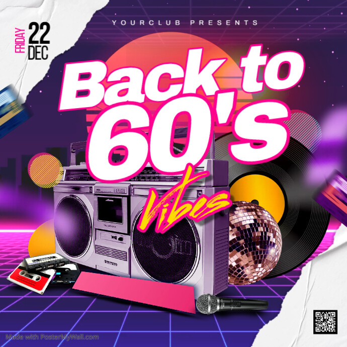 back to the 80s | PosterMyWall