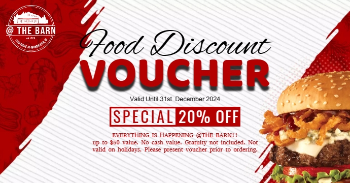 Restaurant Discount Voucher Design Template | PosterMyWall
