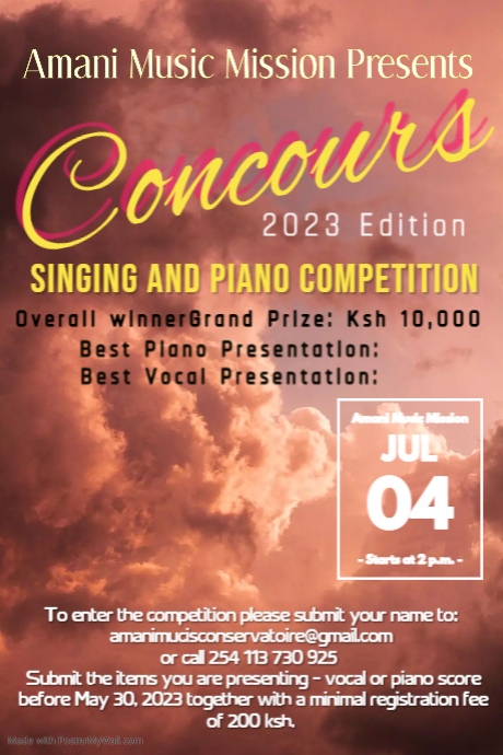 karaoke singing competition template | PosterMyWall
