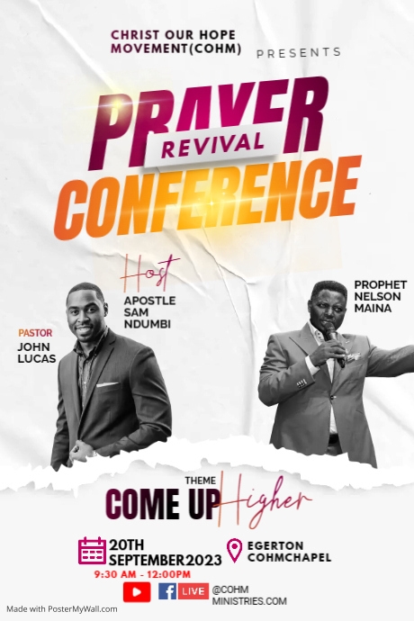 prayer revival conference | PosterMyWall