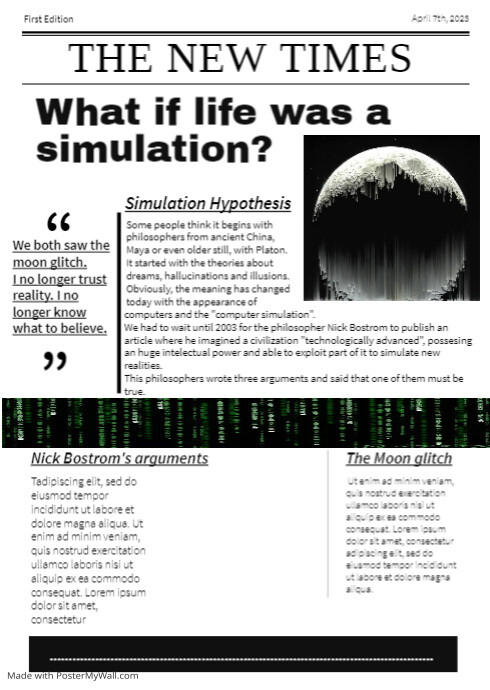 Copy of Fake Newspaper Design Template | PosterMyWall