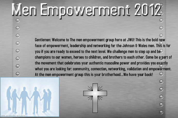 The men Empowerment group will be. | PosterMyWall