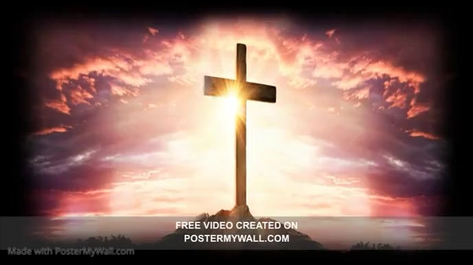 Sunday service Crosses The Church | PosterMyWall