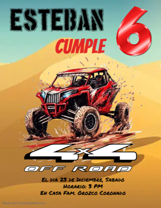 4X4 MOTOCROSS FLYER TEMPLATE | PosterMyWall