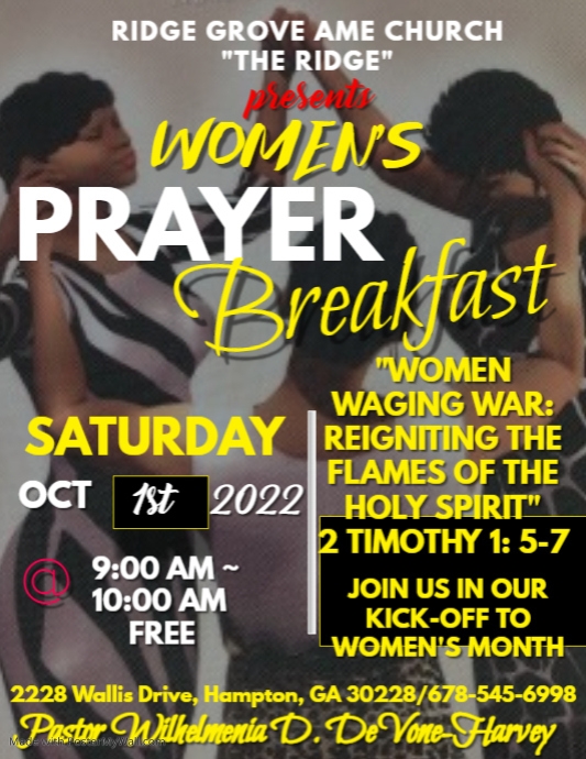 Prayer Breakfast 2018 Program Cover | PosterMyWall