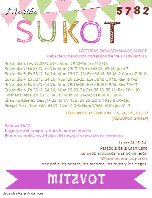 Copy of SUKOT 6 | PosterMyWall
