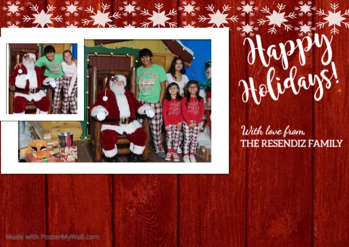 Happy Holidays Photo Postcard | PosterMyWall