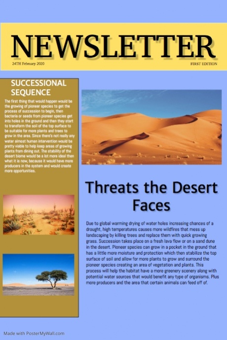 Copy of Copy of Newsletter Template | PosterMyWall