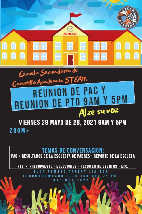 Copy of PTA Meeting Poster | PosterMyWall