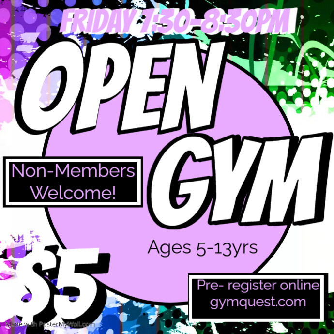 open gym | PosterMyWall
