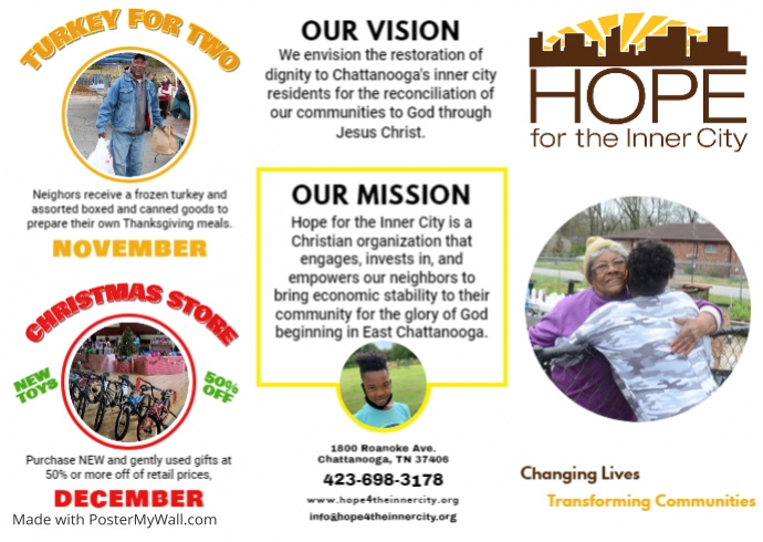 Hope Info Trifold: 2021 | PosterMyWall